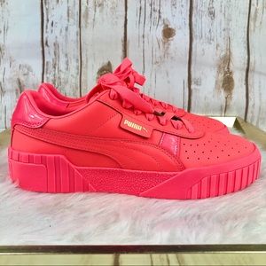 Puma | Shoes | Puma Cali 8s Neon Pink Sneakers | Poshmark